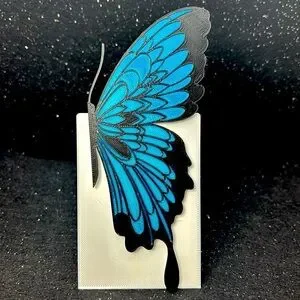 Handmade | Accents | Blue 3d Printed Butterfly Bookmark | Poshmark
